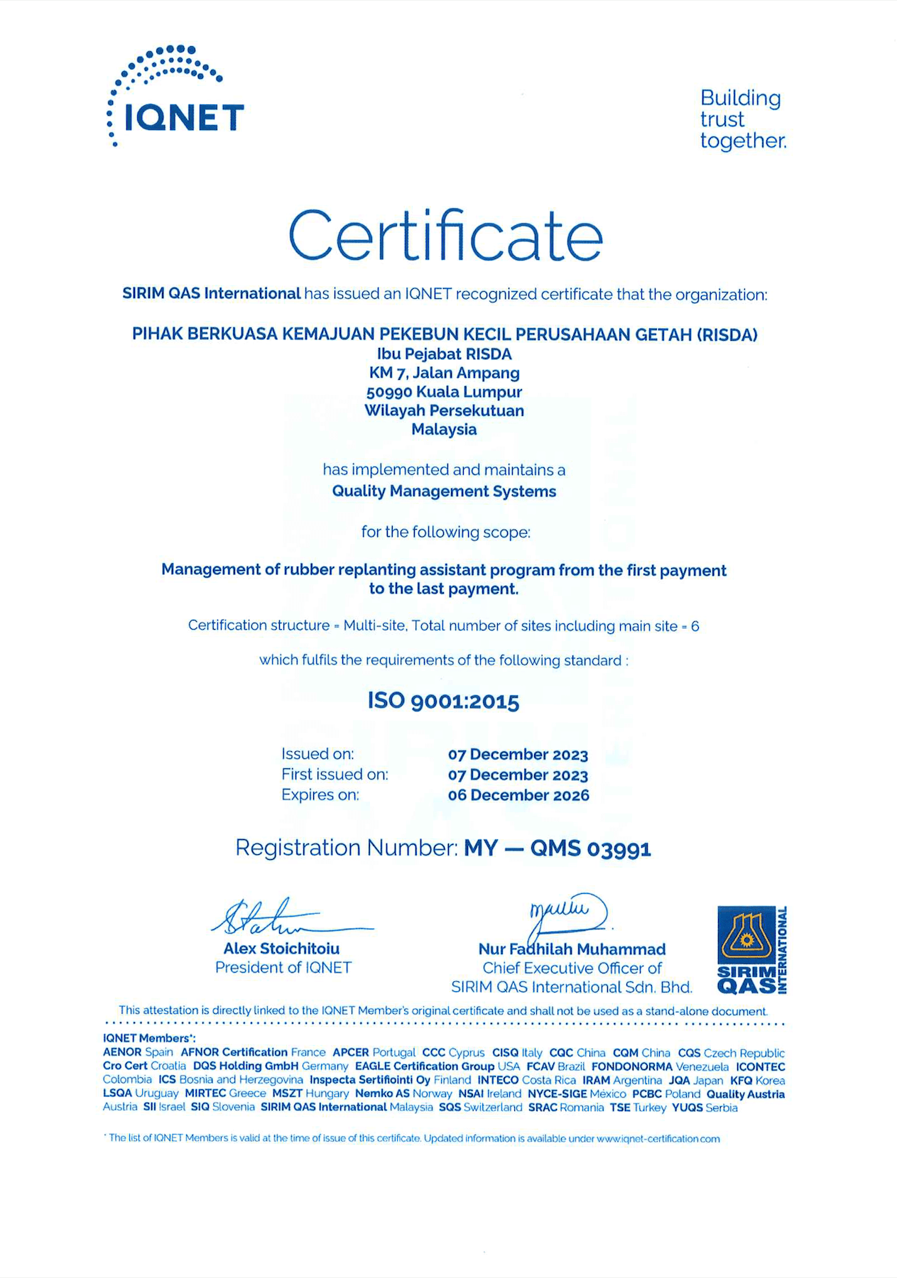 Profil - Portal Rasmi RISDA